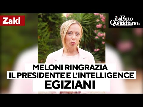 Patrick Zaki, Meloni: "Ringrazio il presidente al-Sisi, l'intelligence ...