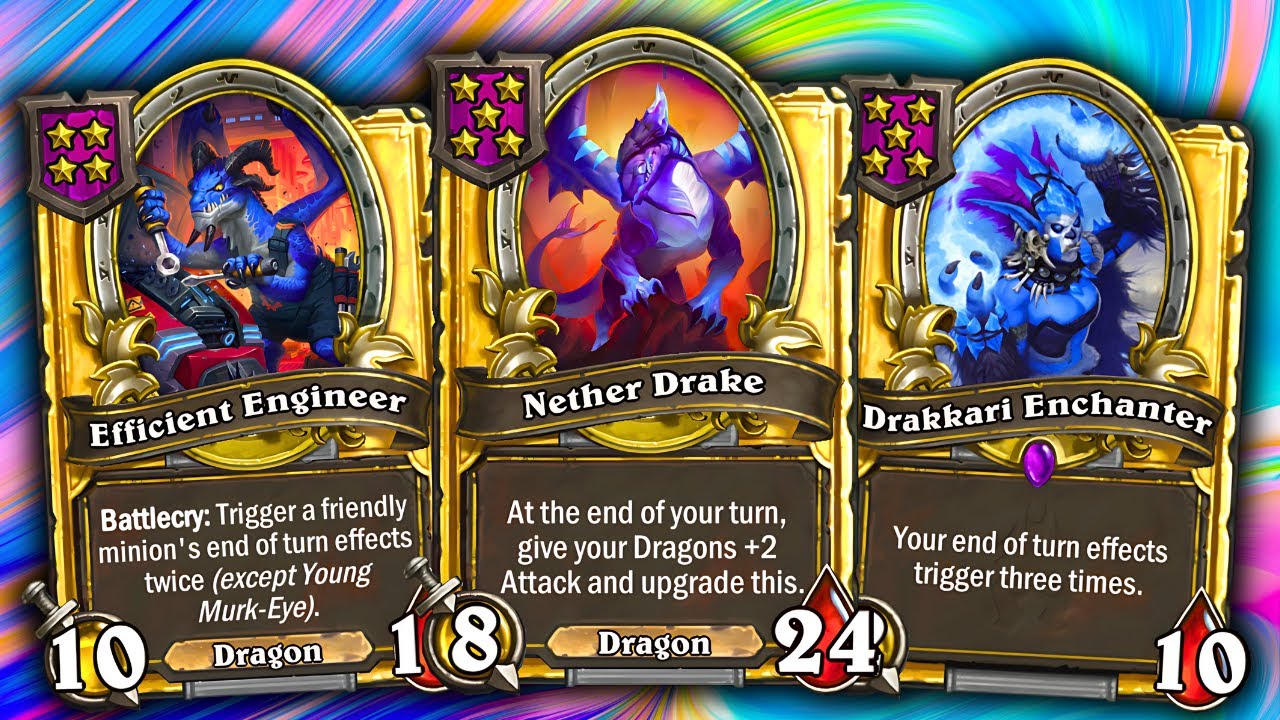 NEW MEME DRAGON BUILD! Efficient Engineer IS INSANE | Season 9 | Hearthstone Battlegrounds - YouTube