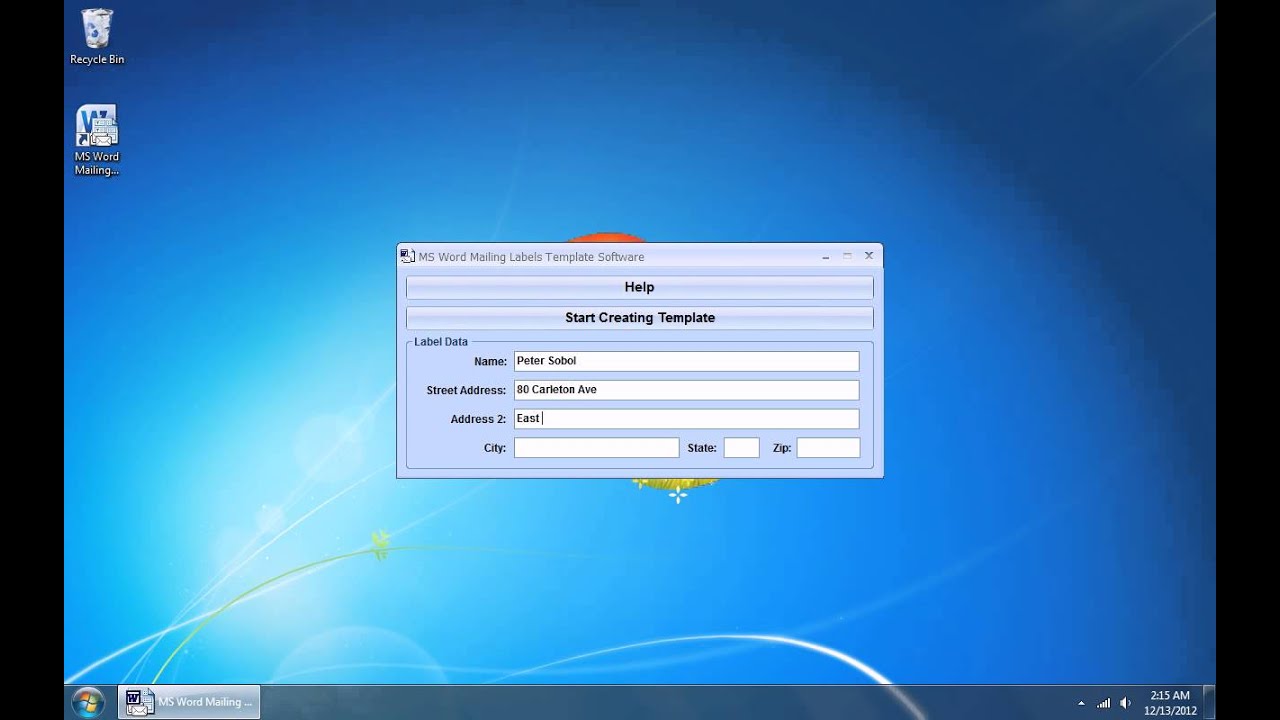 How To Use MS Word Mailing Labels Template Software - YouTube