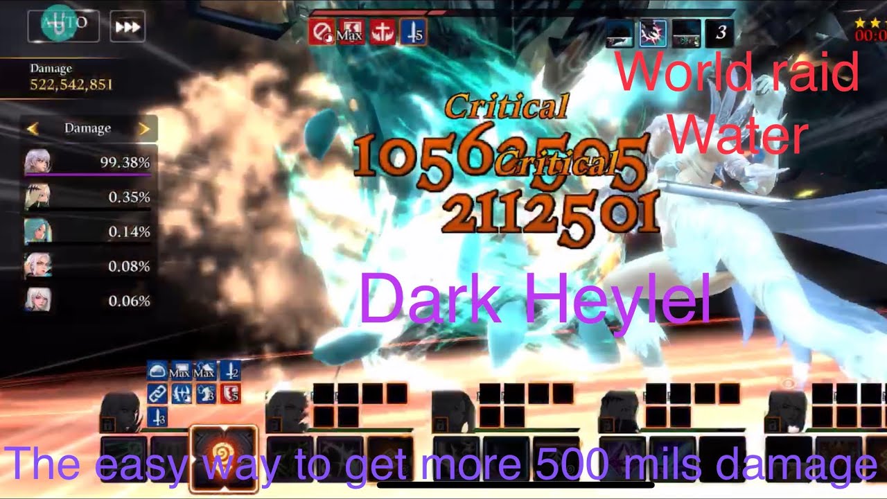 Heir of light - Dark Heylel and Boss Raid - Water monarch, Ragna - YouTube