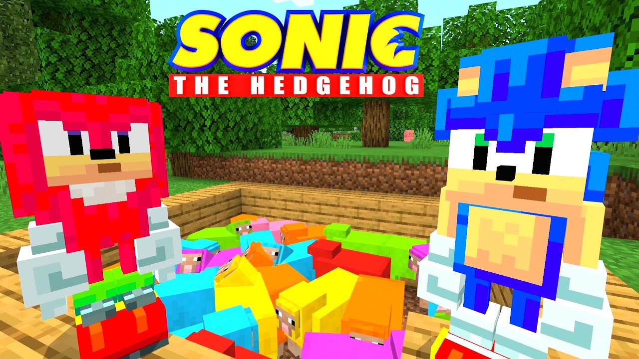 Sonic's RAINBOW Sheep Zoo! [41] | Sonic And Friends | Minecraft - YouTube