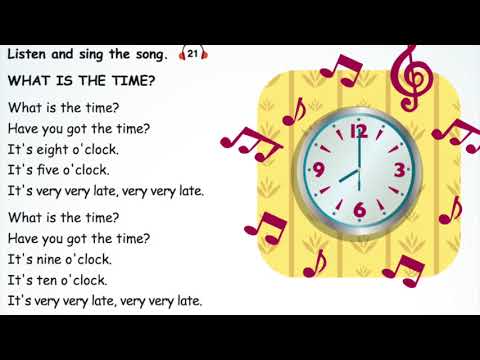 4.sınıf 5.ünite İngilizce Time şarkısı