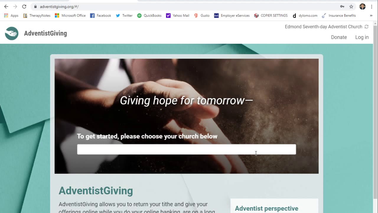AdventistGiving Tutorial - YouTube