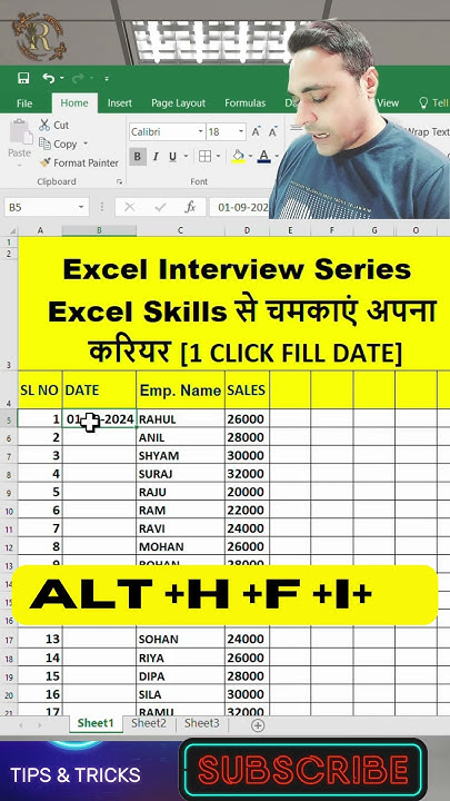 Excel Interview Secrets: Fill Series से Date भरने का जादुई तरीका | #excel #exceltips # ...