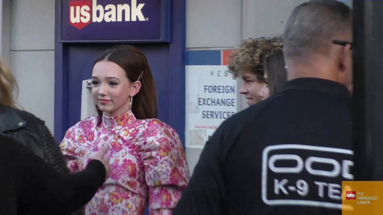 Ruby Jay and Hayden Summerall greet fans outside the Maleficent ...