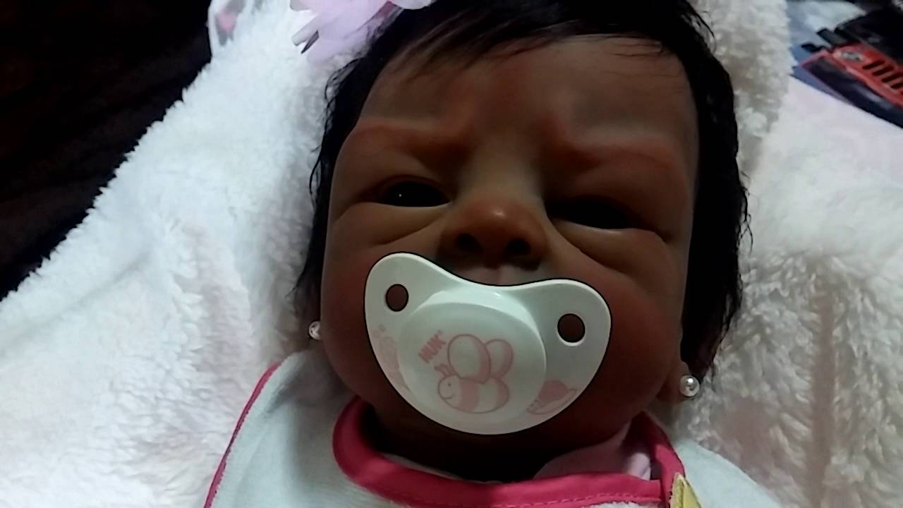 Little silicone baby Carissa Celine fully dressed for the first time ...