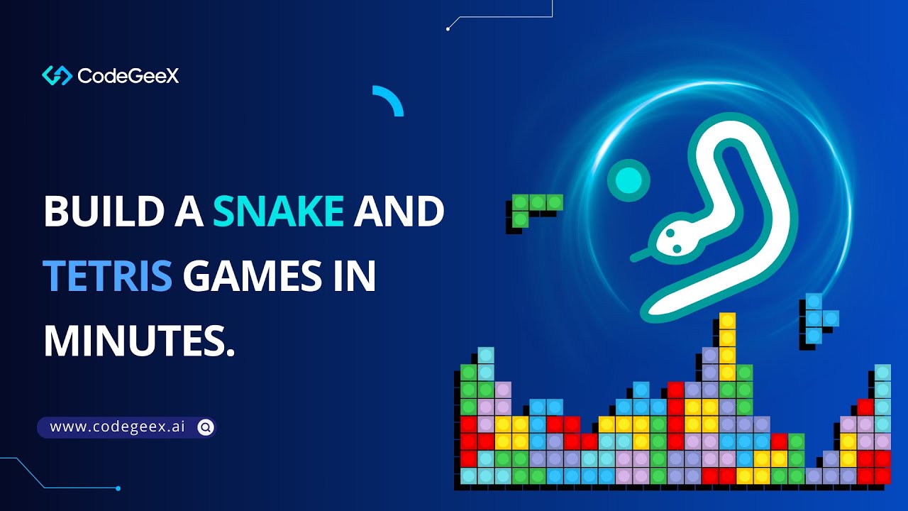 Build a Snake and Tetris Games in Minutes with CodeGeeX - YouTube