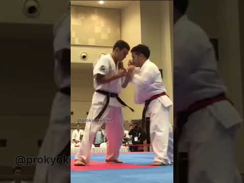 Beisembayev Yerkebulan (Kazakhstan) 2018 Asian Kyokushin Karate Championship. Singapore