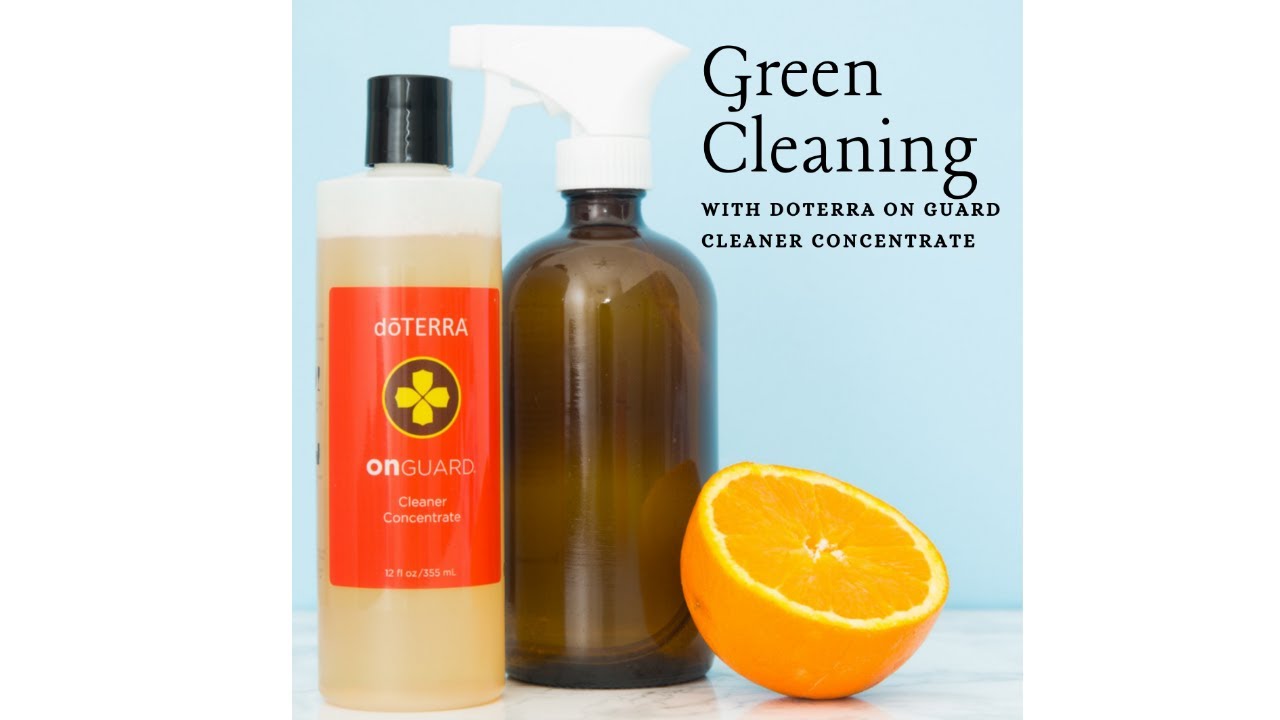 Green Cleaning with the On Guard Cleaner Concentrate - YouTube