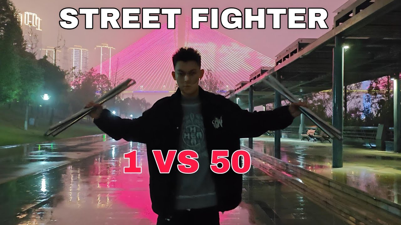 STREET FIGHTER WARRIOR OF THREE SECTION STAFF NUNCHAKU WEAPON || KUNGFU ...