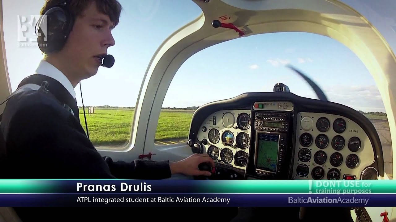 Baltic Aviation Academy's Tecnam: From Taxiing to Landing - YouTube
