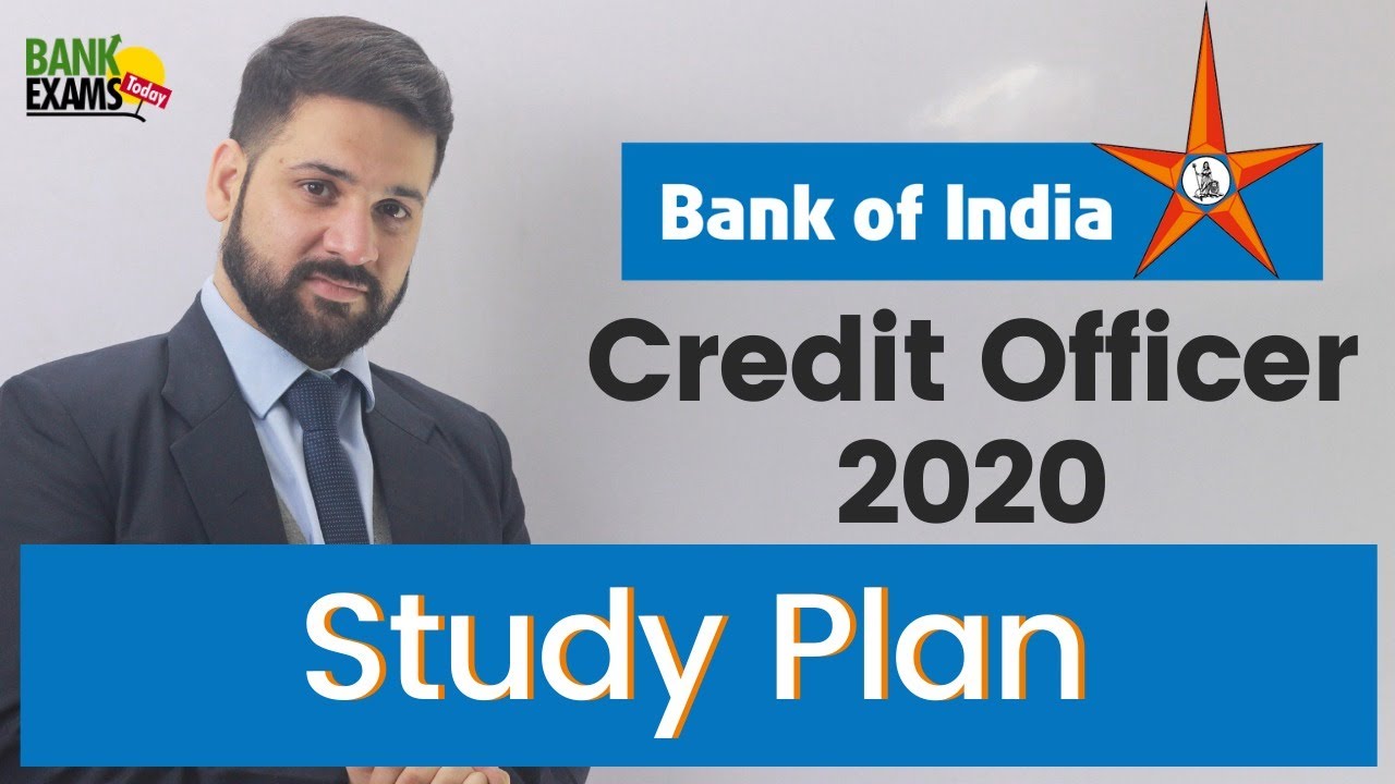 Bank of India Credit Officer 2020 Study Plan - YouTube