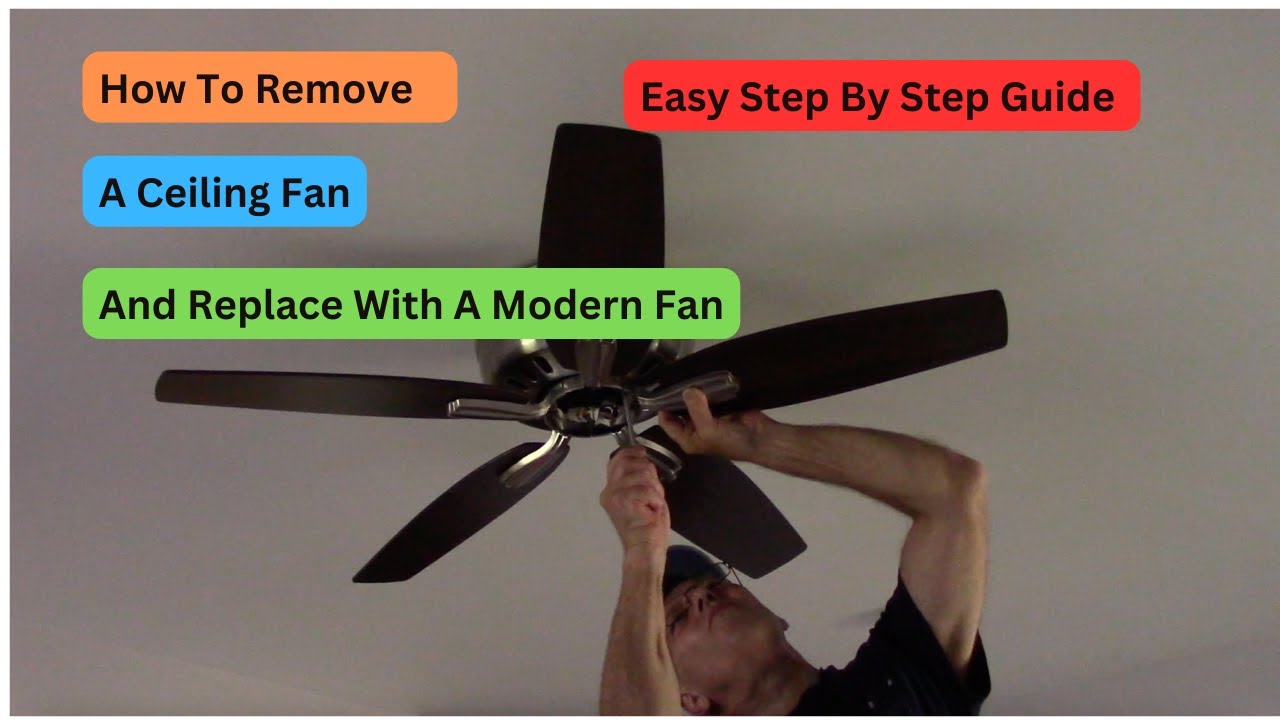 How To Replace A Ceiling Fan - YouTube