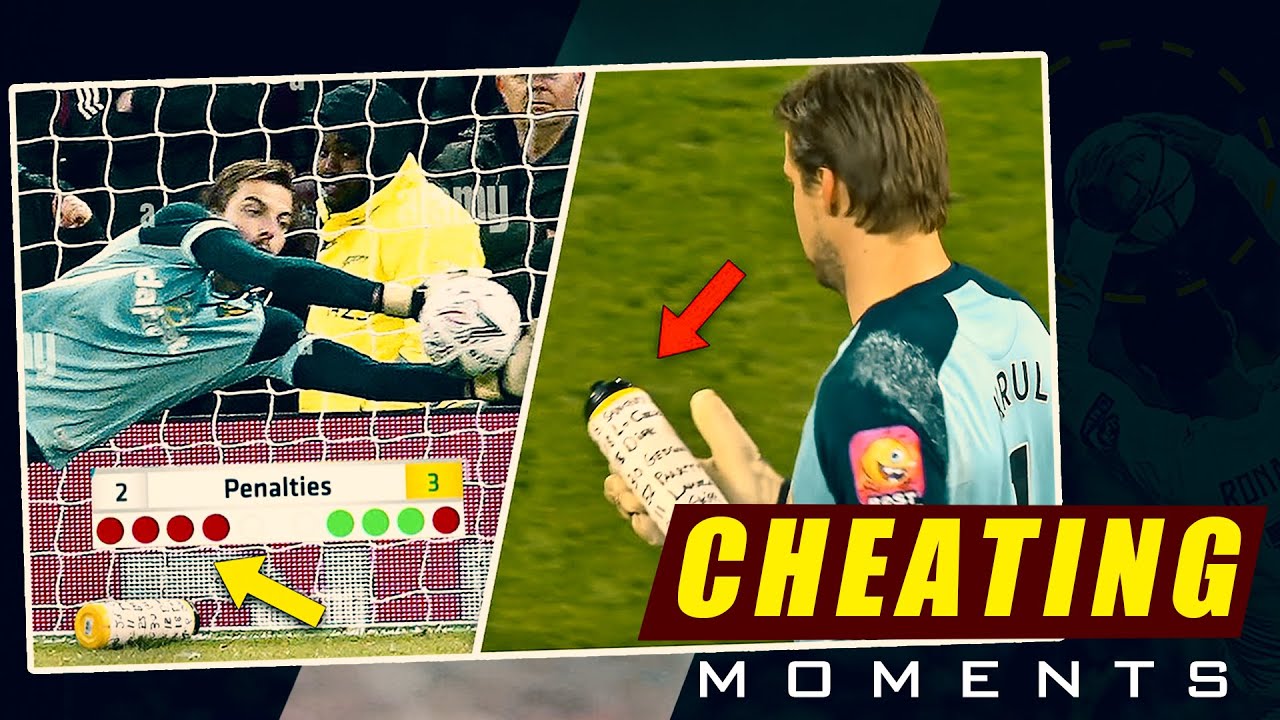 Cheating moments in football - YouTube