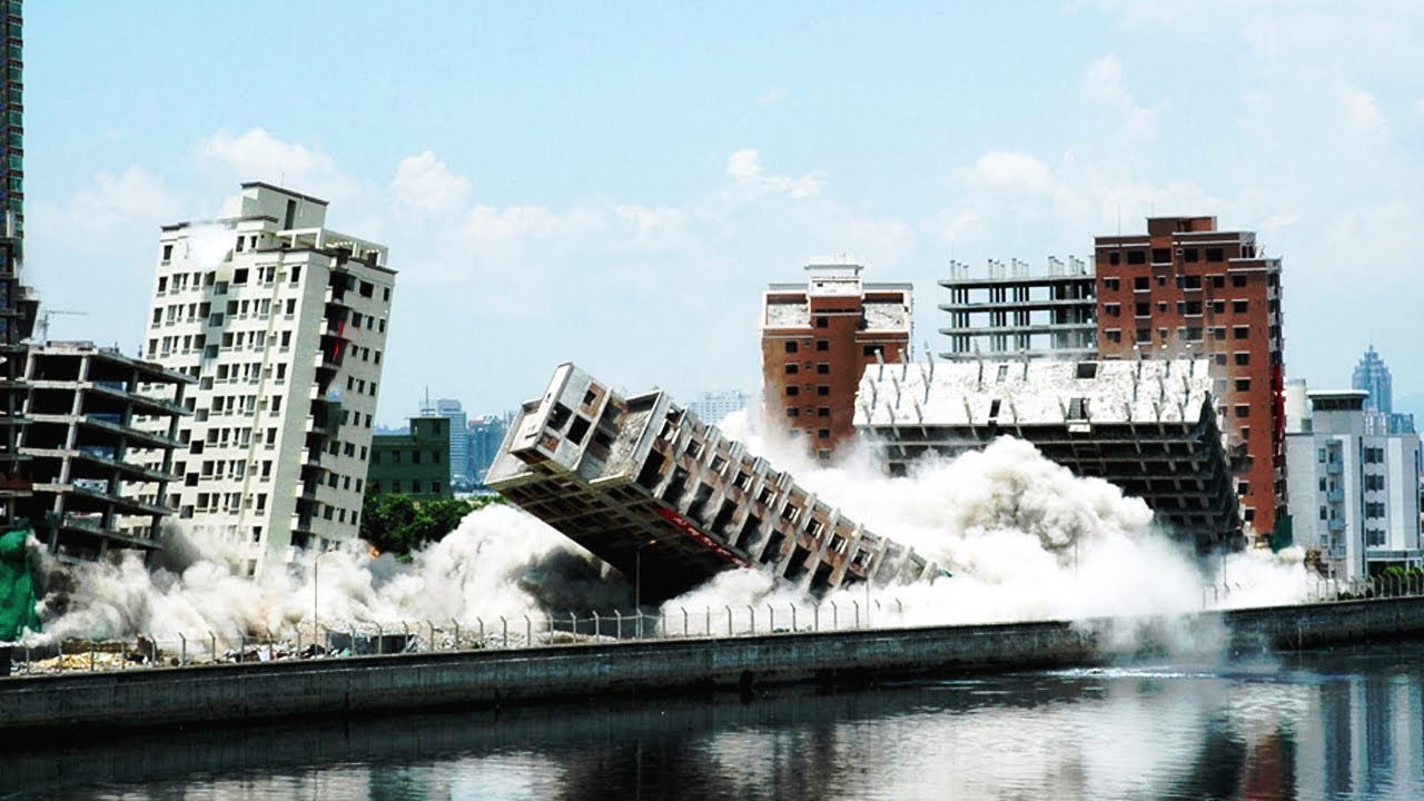 Best 10 Explosive Building Demolitions Ever - YouTube
