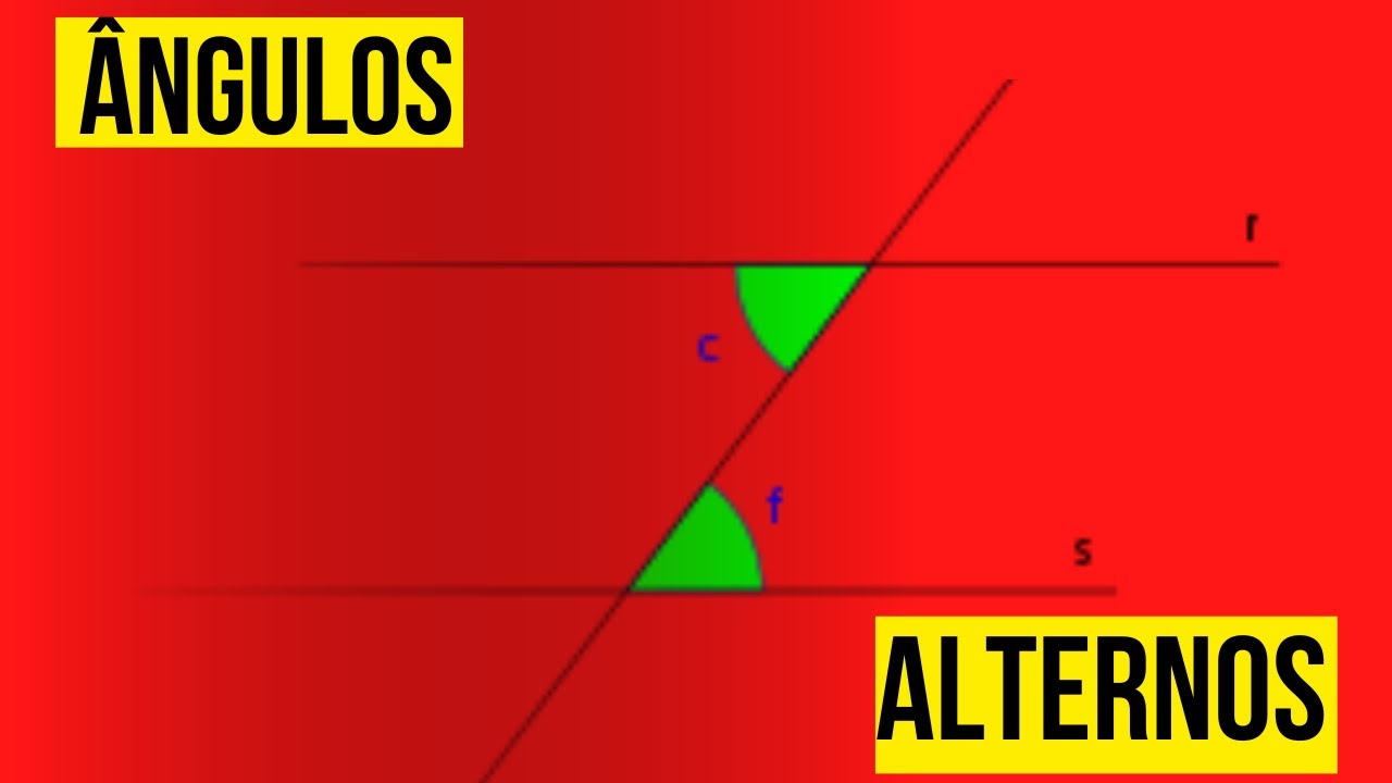 RELEMBRE SEUS CONHECIMENTOS SOBRE ÂNGULOS ALTERNOS . #matemática # ...