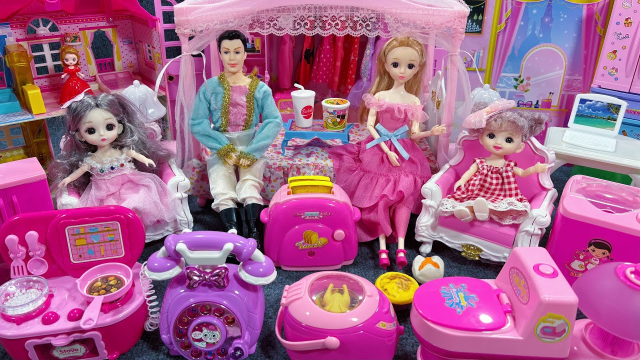 13 Minutes Satisfying With Unboxing Cute Princess Bedroom Wardrobe ...