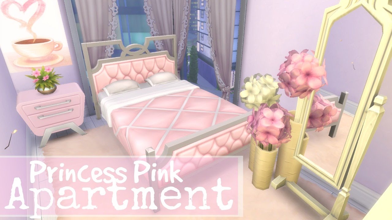 The Sims 4 // 1310 21 CHIC STREET // PRINCESS PINK APARTMENT (City ...