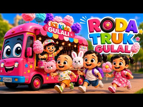 🍭🚚 Roda Truk Gulali Berputar Putar | Lagu Anak Indonesia Ceria & Seru