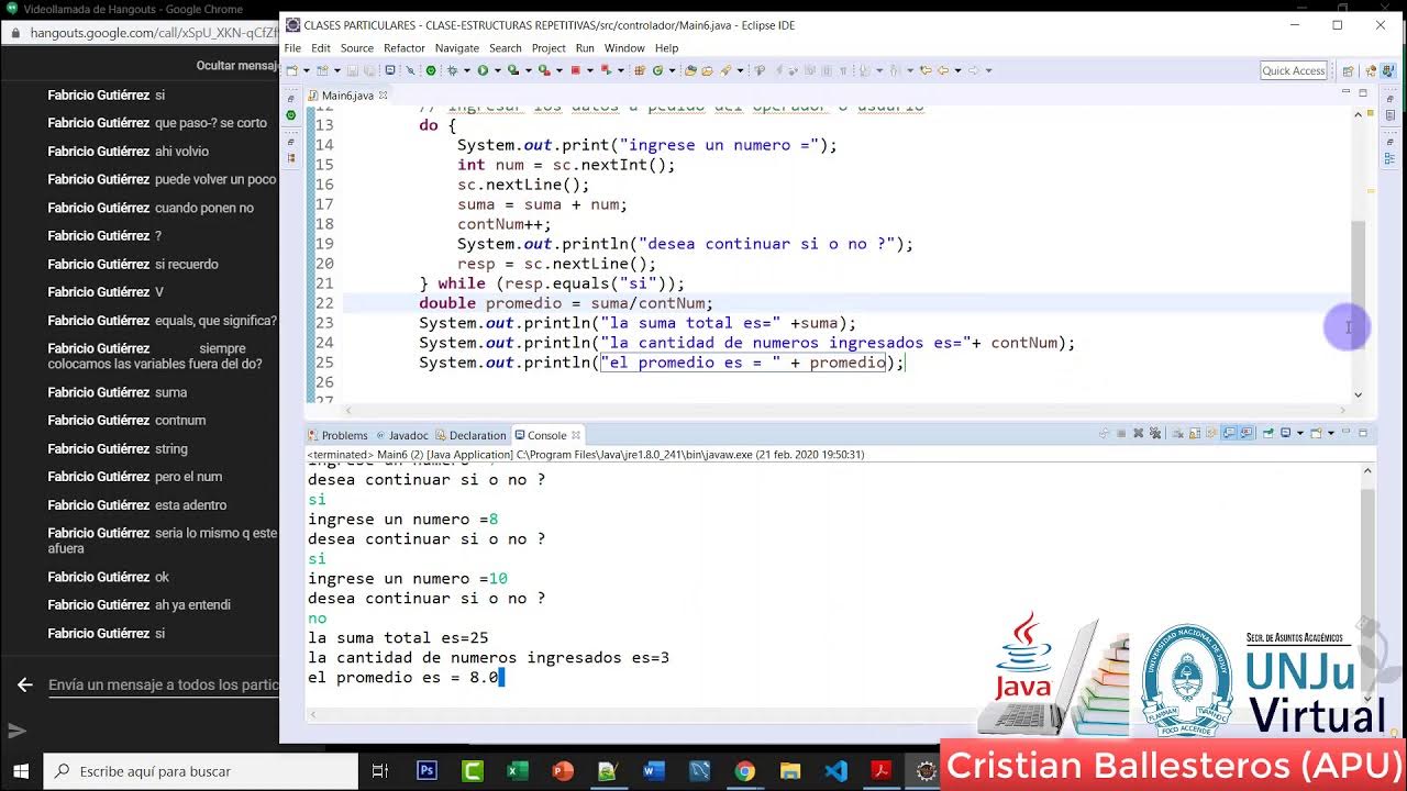 Uso de la estructura DO WHILE en JAVA Clase Online PARTE 3/5 - YouTube