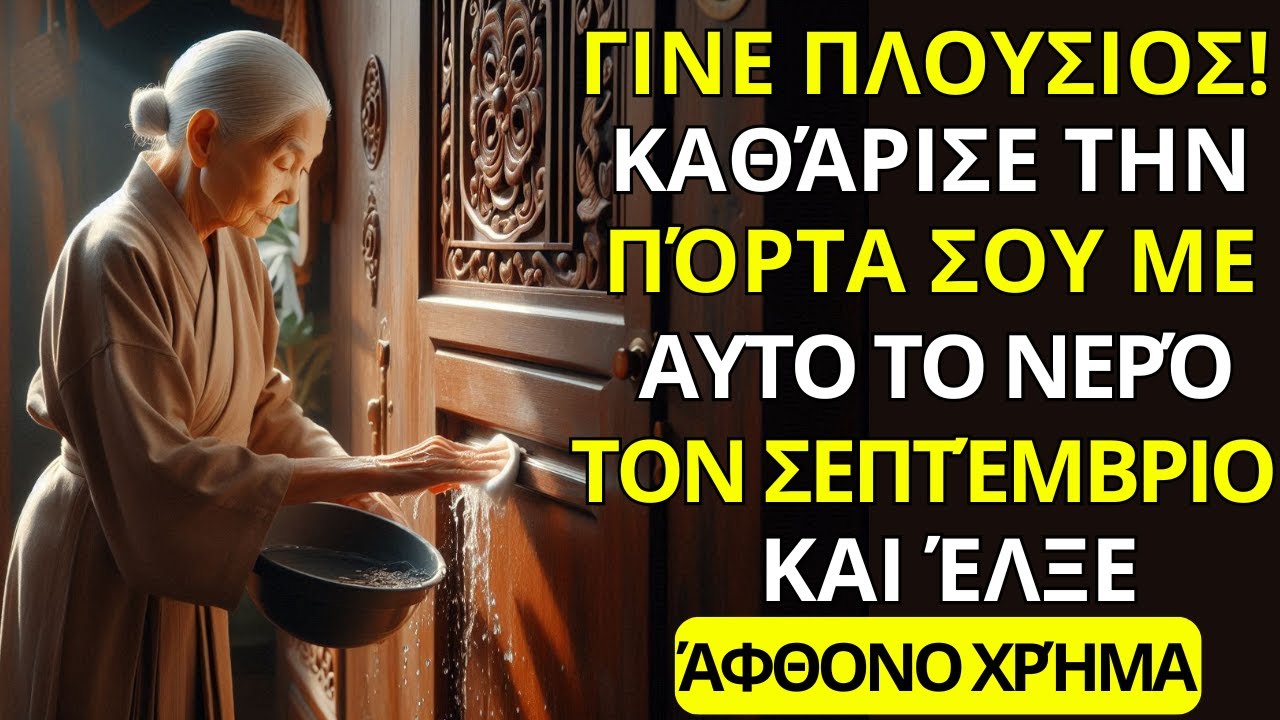 Καθάρισε την Πόρτα σου με ΑΥΤΟ το Νερό τον Σεπτέμβριο και ΕΛΚΥΣΕ Άφθονο ...