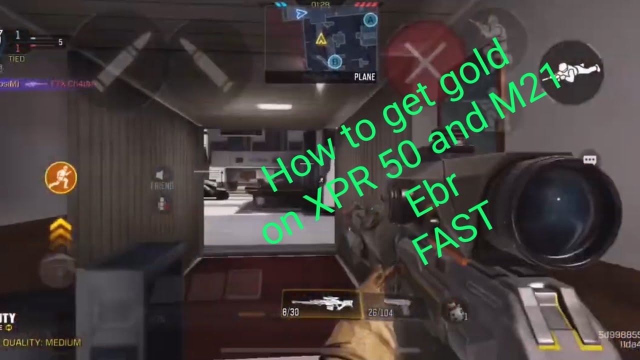 How to get gold on XPR 50 and M21-Ebr fast in codm - YouTube