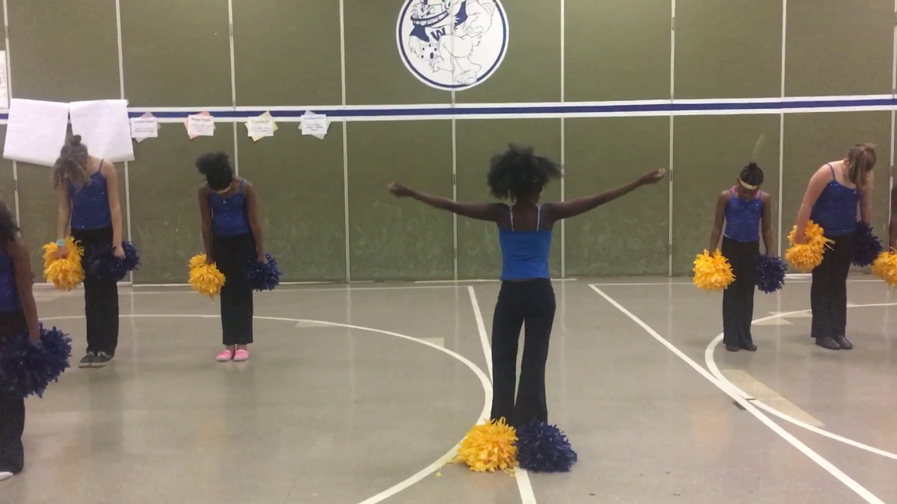 Dress practice of Pom routine - YouTube