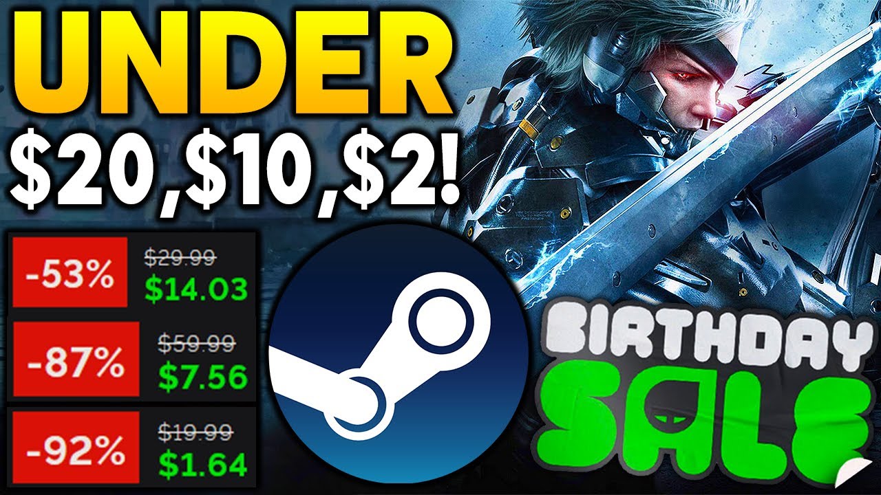 AWESOME Steam Game Birthday Sale - GREAT Deals UNDER $20, $10 and $2 ...