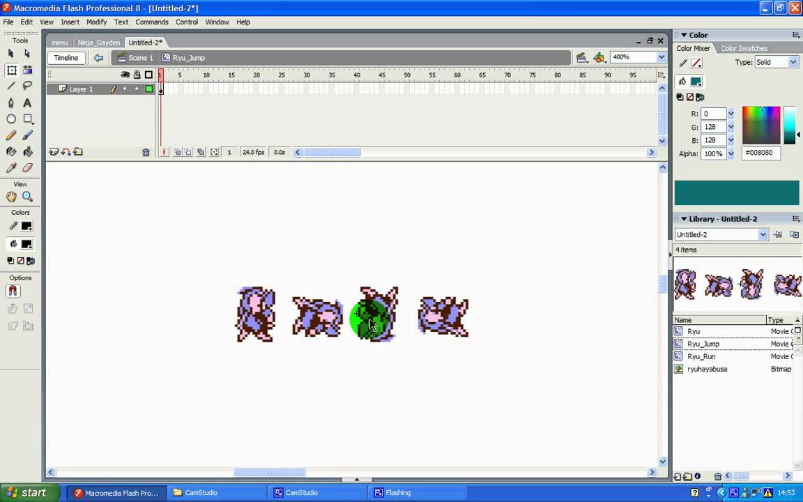How to Create a Sprite Animation in Flash 8 - The Easiest Way - YouTube