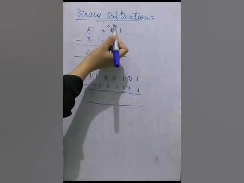 basic binary subtraction - YouTube