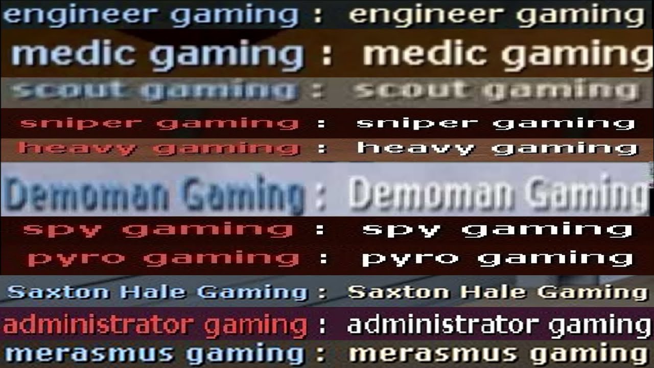 every TF2 'gaming' voices so far and context behind them - YouTube