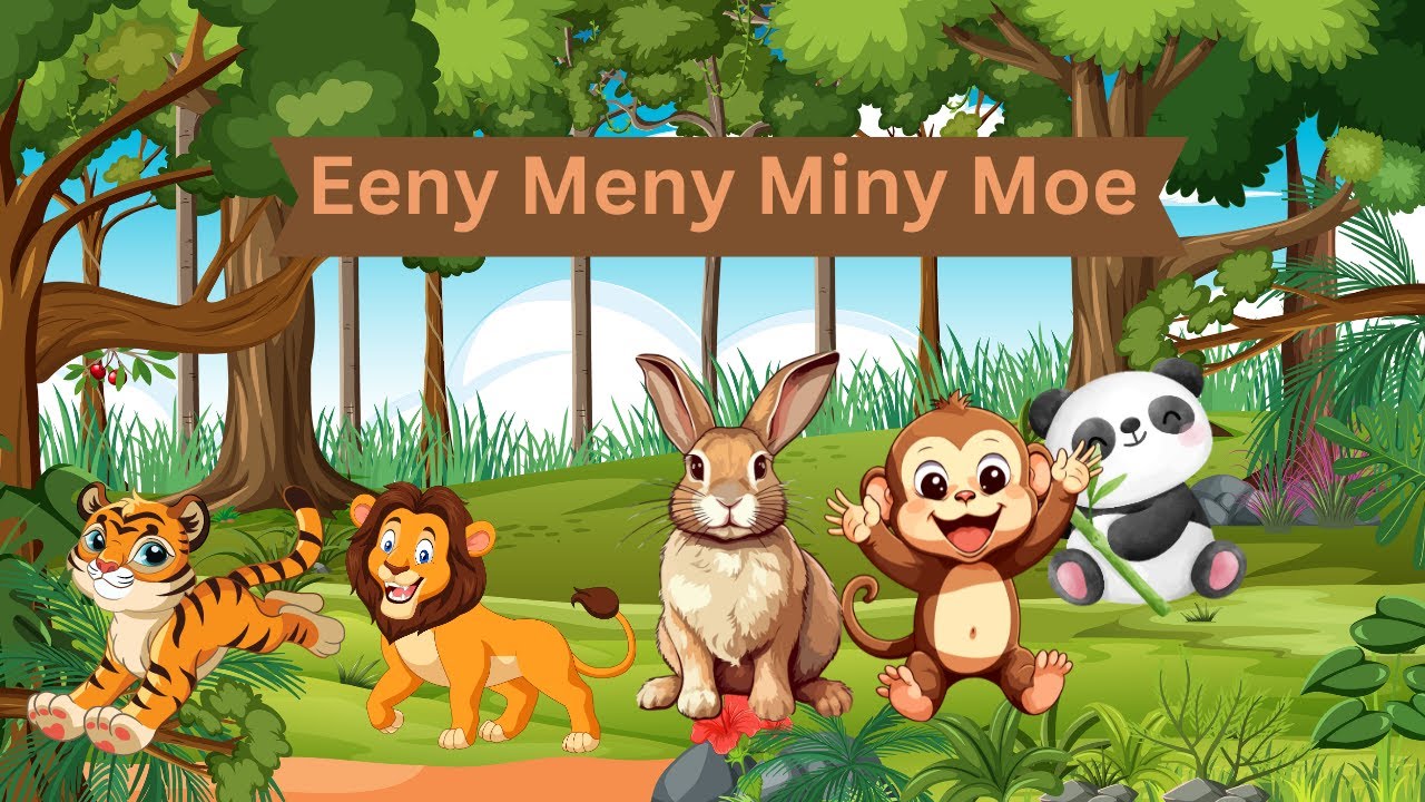 Eeny, Meeny, Miny, Moe! | Fun Nursery Rhyme for Kids | Rhyme & learn ...