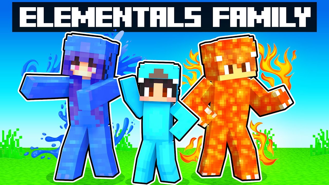 Adopted by ELEMENTALS in Minecraft! - YouTube