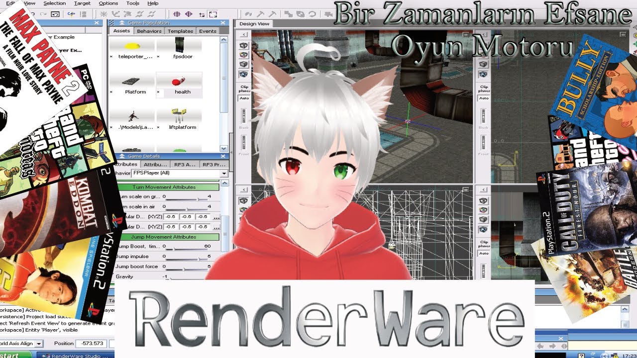 Video Oyun Dünyası Hikayeleri 1- RenderWare Oyun Motoru - YouTube