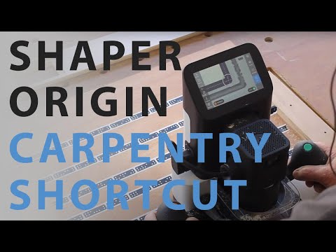 Using the Shaper Origin for Trimplate Cut-outs - YouTube
