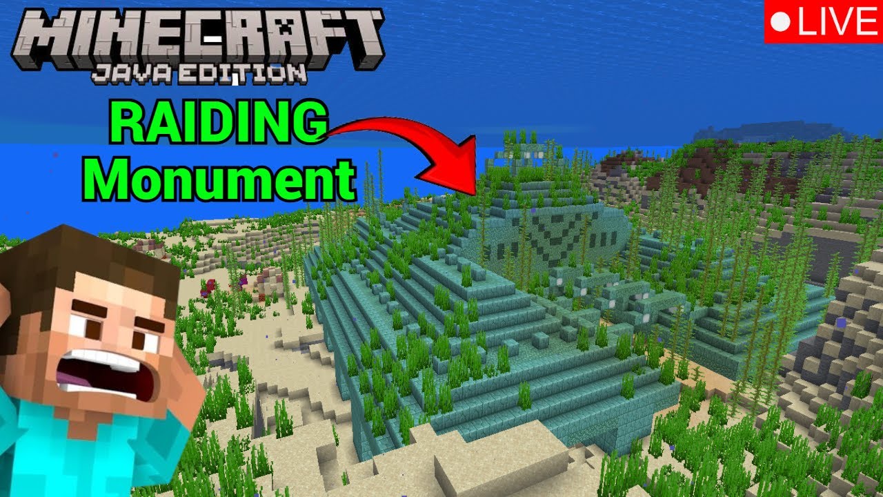 🔴Exploring Ocean Monument in SMP | MINECRAFT JAVA | KING SMP Day #59 ...