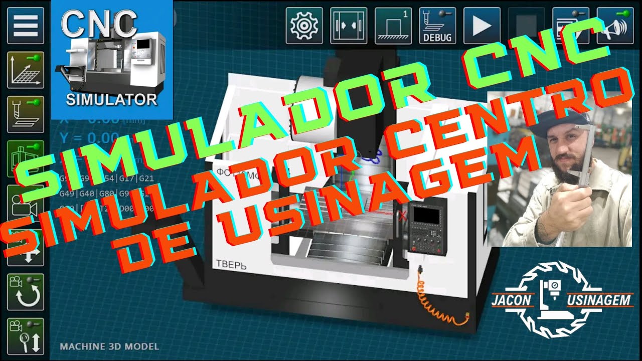 #1 Aprendendo programação CNC | Simulador CNC | Explorando o CNC VMC ...