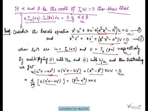 Orthogonal Properties of Bessel Function, Orthogonal Properties of ...