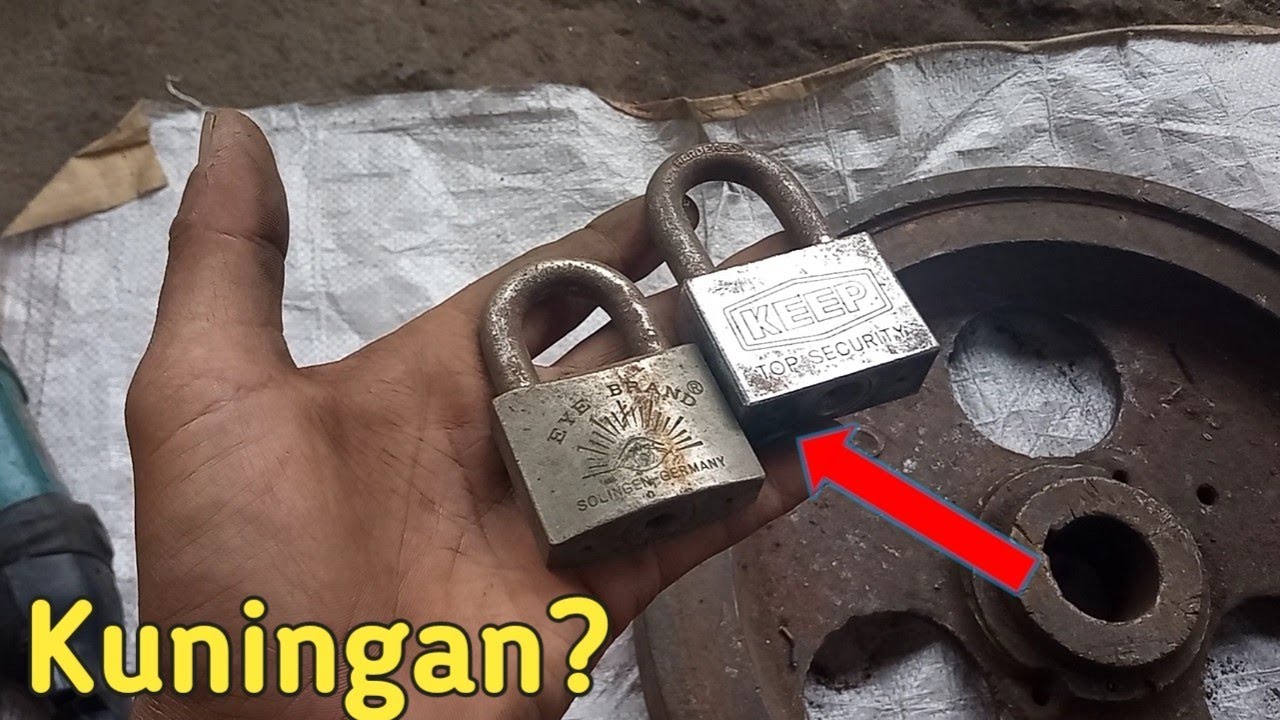 Tak Disangka GEMBOK ini ternyata KUNINGAN | Rahasia sukses Rosok. - YouTube