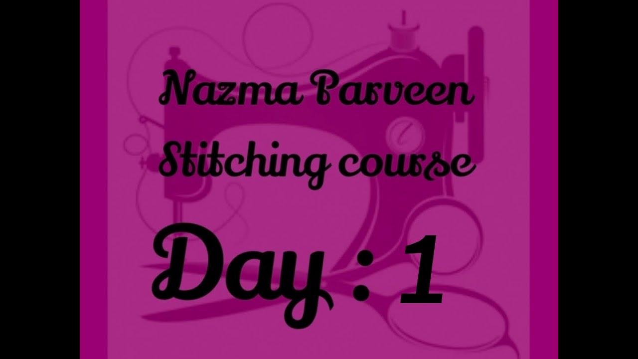 Online Stitching Course II Stitching Course Class 1 - YouTube