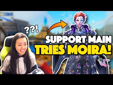 FIRST “MOIRA” GAMEPLAY | Moira Skins & Gold Gun - YouTube