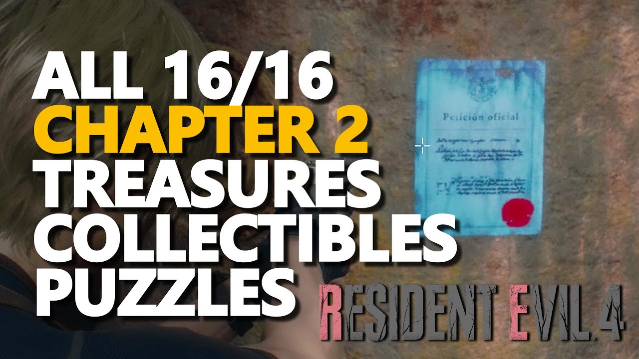 All Chapter 2 Treasures Collectibles RE4 Remake Puzzles - YouTube