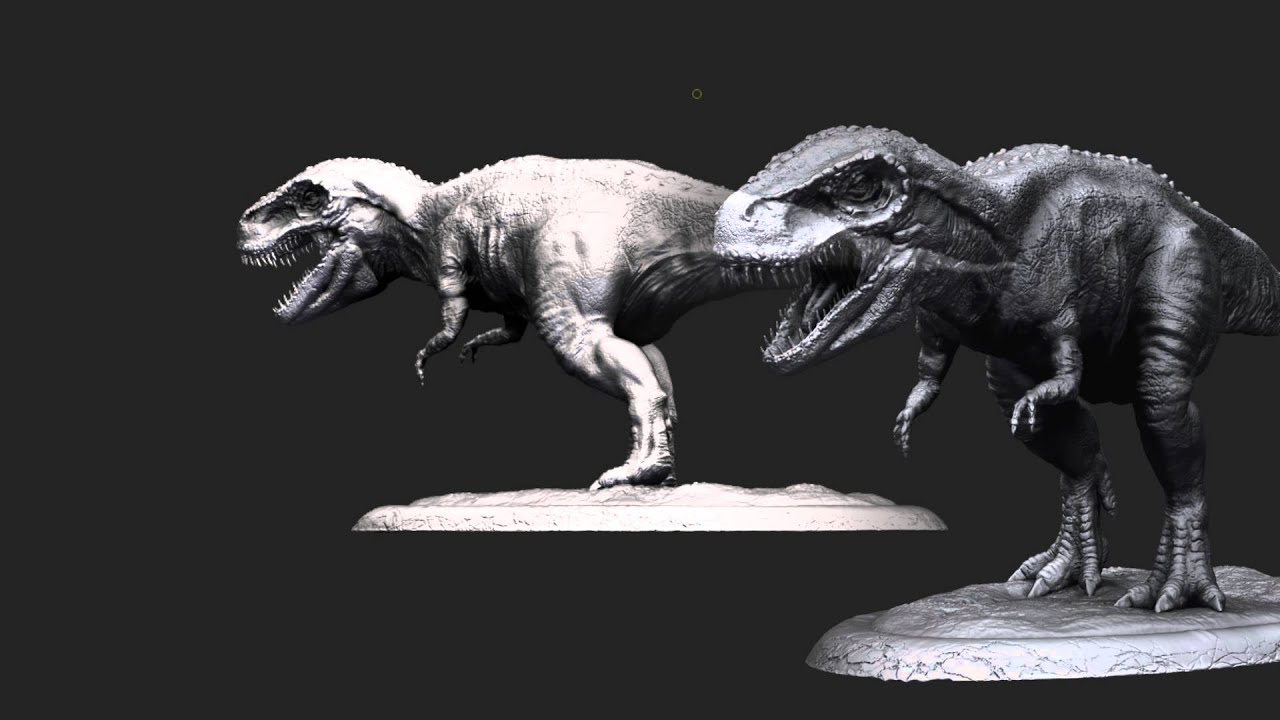 Dinosaur Zbrush Turntable - YouTube