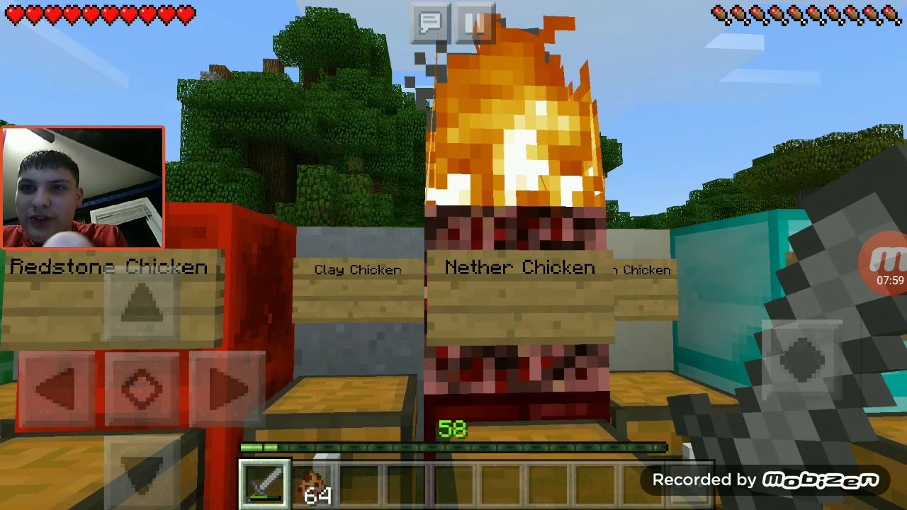 Minecraft PE: MORE CHICKENS MOD! (EPIC CHICKENS THAT LAY COOL ITEMS ...