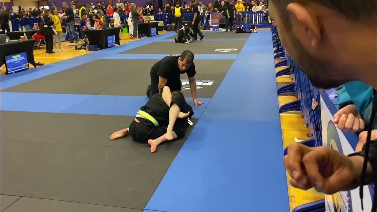 Chloe BJJ ... Pride 43 BJJ tournament ... Gi/grey belt /girls 11-13 years old ..89 lbs - YouTube