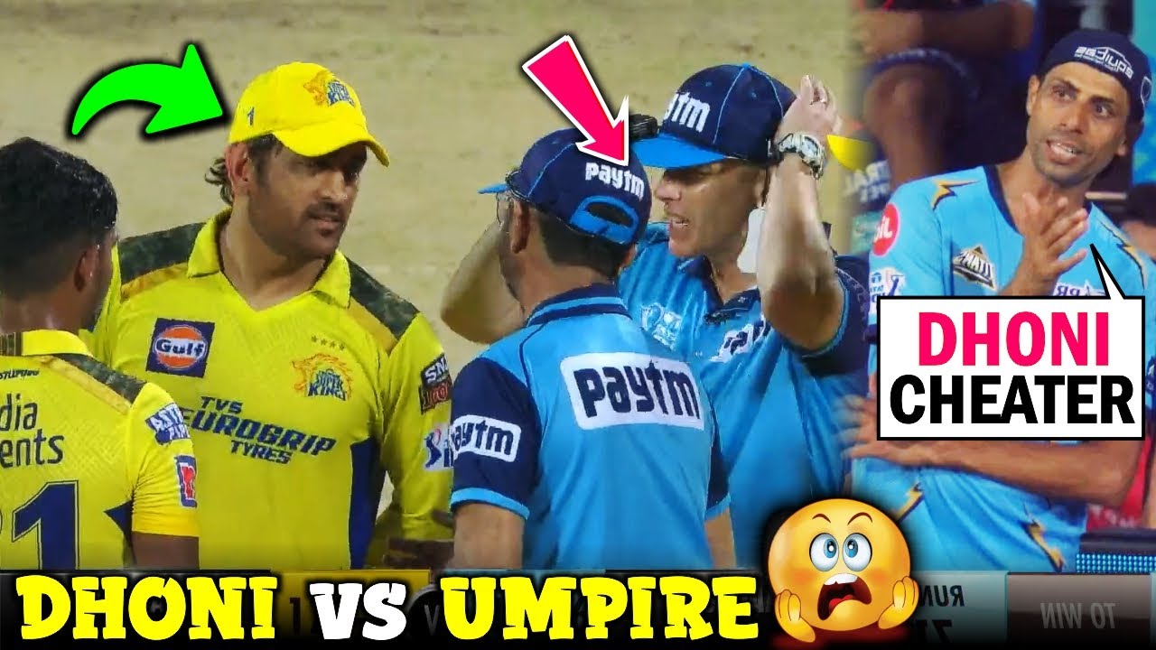 Dhoni Stop Match for 5 Minutes: MS Dhoni Fight with Umpire for ...