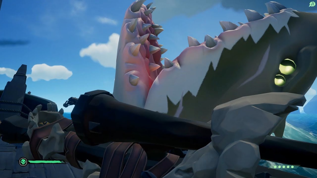 The Ancient Terror Megalodon Sea Of Thieves Youtube