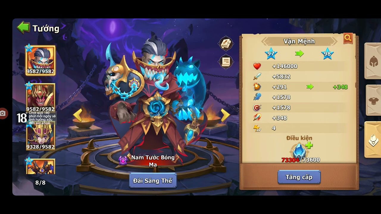 Shadow baron build setup, nâng cấp siêu hóa 35 tướng Nam tước bóng đêm. loạn thành chiến - YouTube