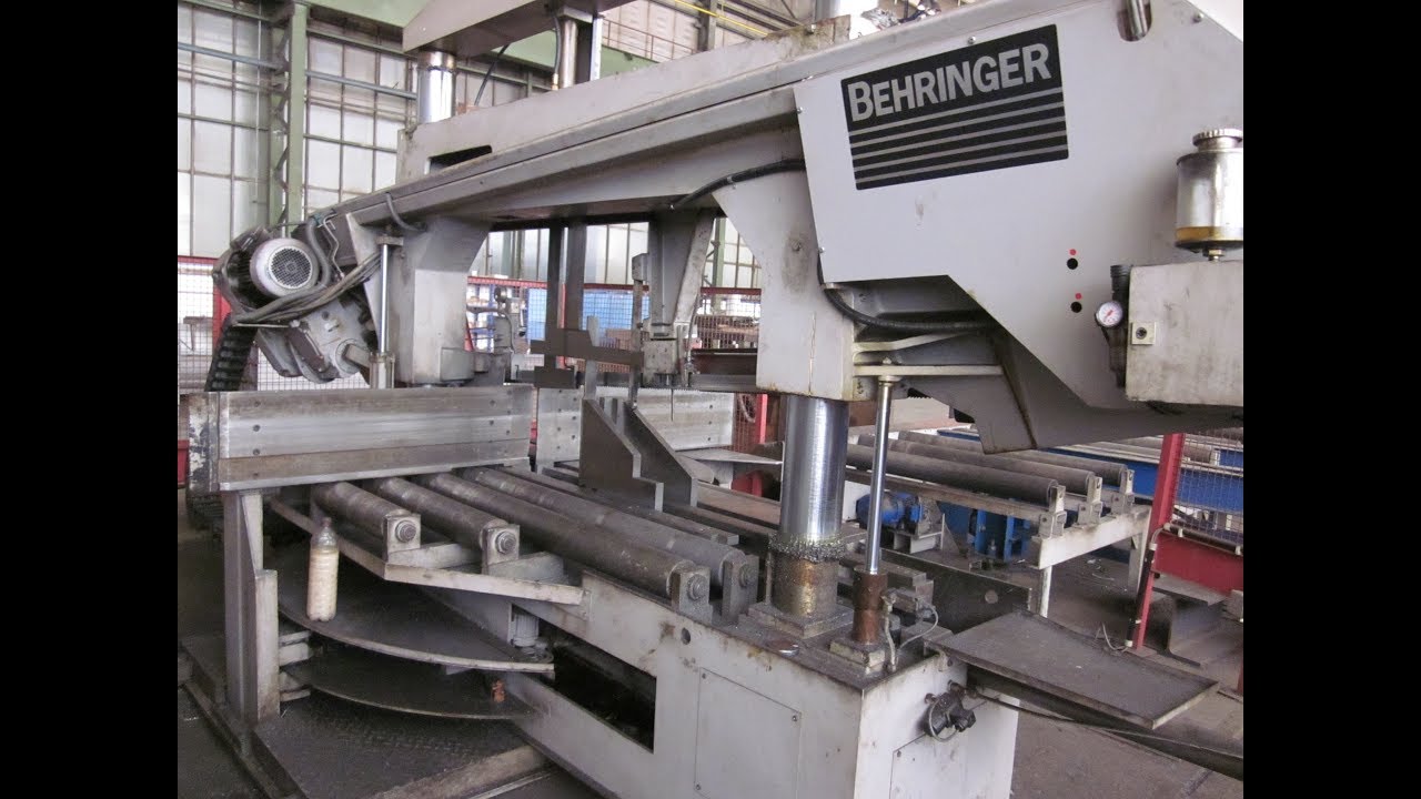 Vernet Behringer Säge- und Bohranlage - YouTube