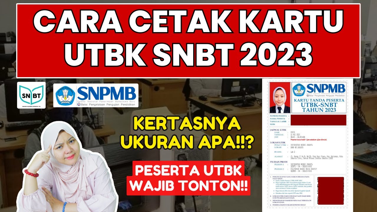 CARA CETAK KARTU UTBK LENGKAP | WAJIB PUNYA KARTU UTBK - YouTube